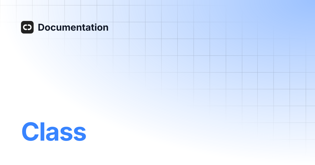 Class | Documentation