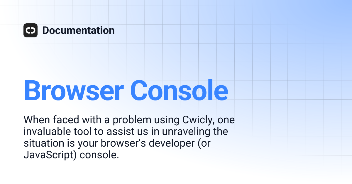 Browser Console | Documentation